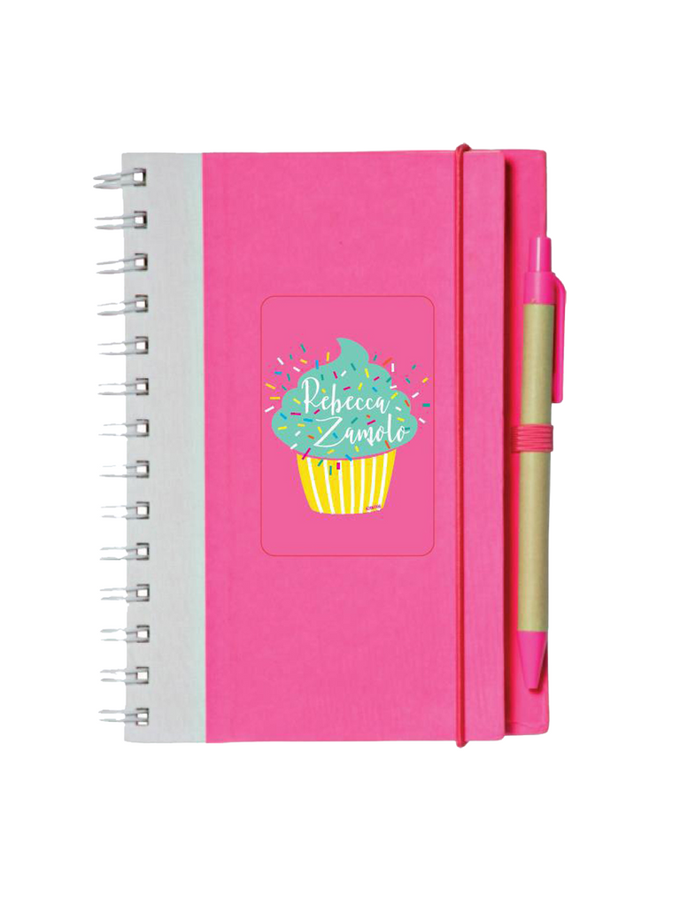 Neon Pink Cupcake Journal